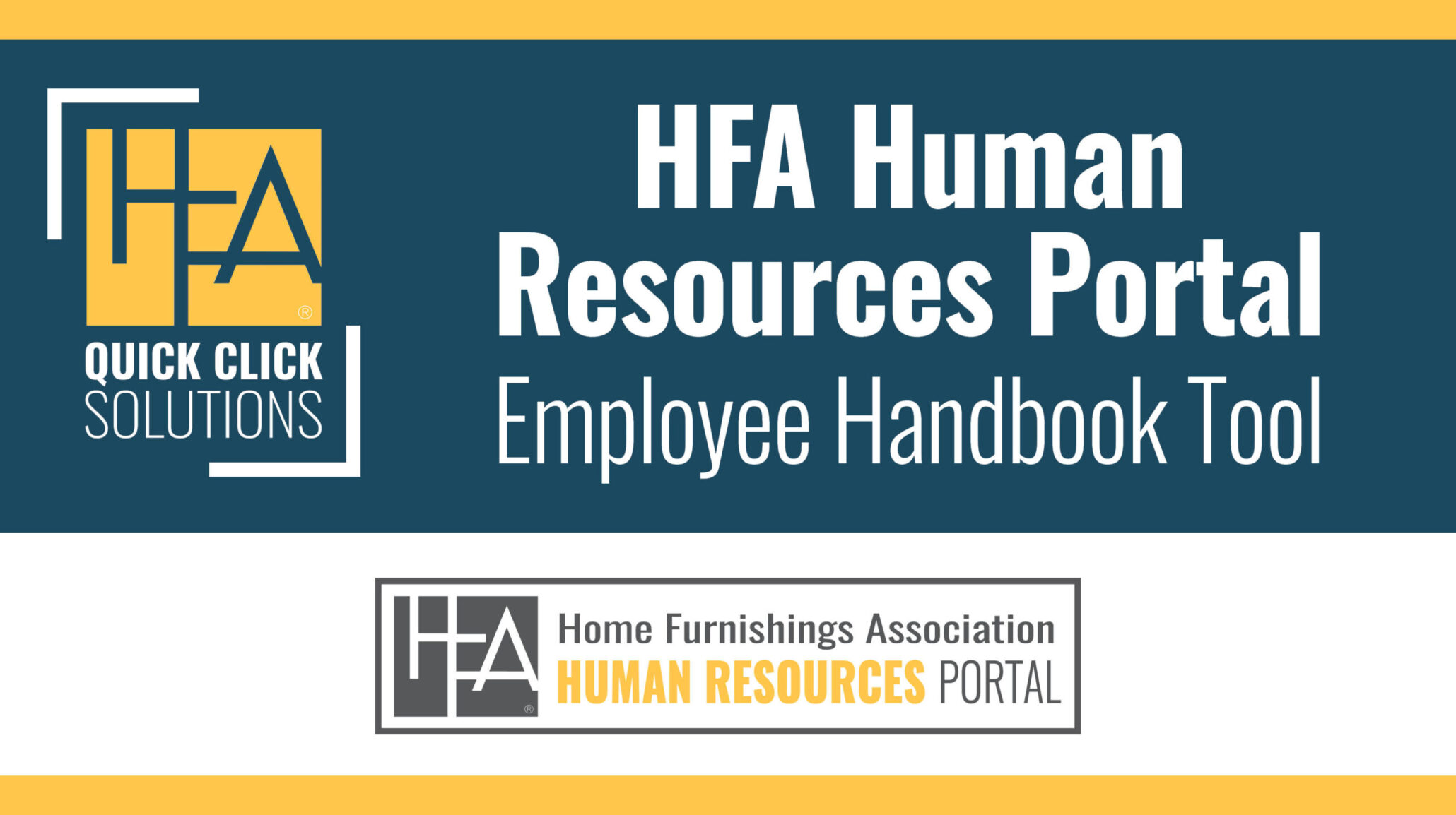 Quick Click Solutions: HFA Human Resources Portal Employee Handbook Tool